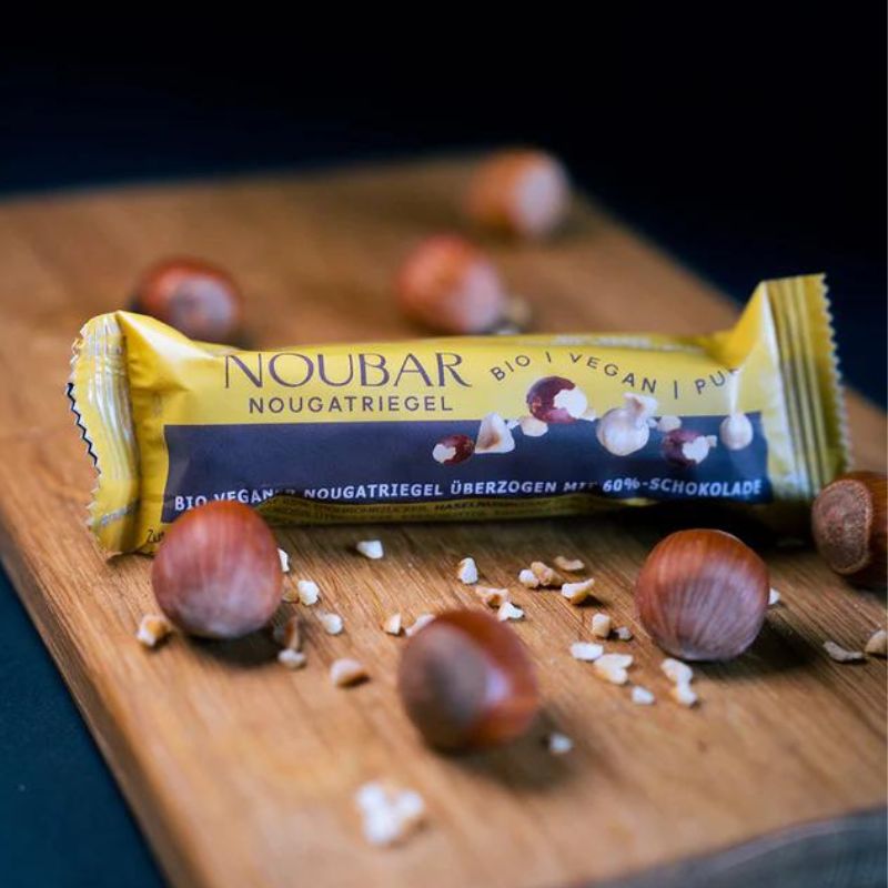 Noubar Organic German Hazelnut Nougat Bar 40g – Vegan Town Chocolate