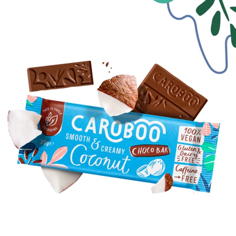 Caroboo Smooth & Creamy Choco Bar 35g – Vegan Town Chocolate