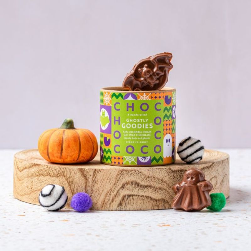 Chococo Oatmilk Chocolate Bats & Ghosts 70g – Vegan Town Chocolate